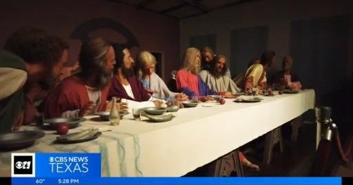 Fort Worth museum features life size wax replica Last Supper - CBS Texas