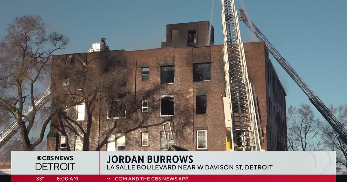 Dozens displaced after apartment fire in Detroit - CBS Detroit