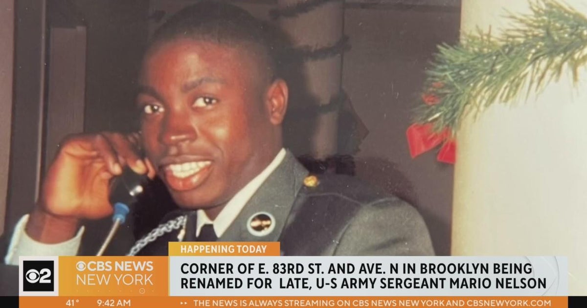 Brooklyn corner named for U.S. Army Sgt. Mario Nelson - CBS New York