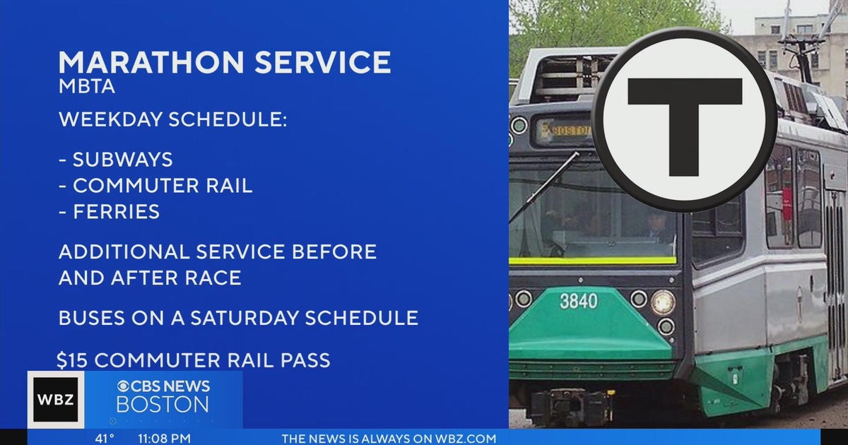 MBTA announces Boston Marathon schedule - CBS Boston