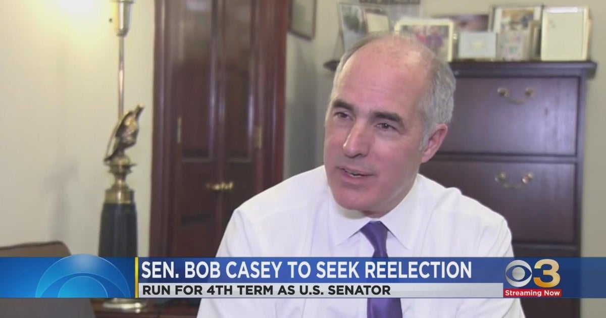 Bob Casey seeks 4th term as Pennsylvania senator - CBS Philadelphia