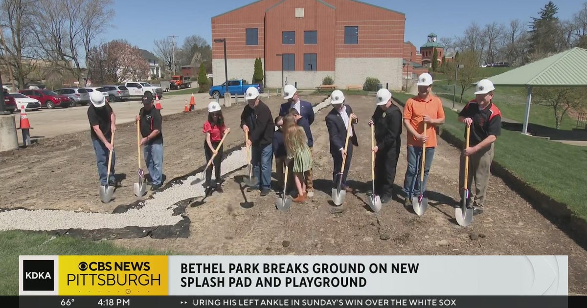 Bethel Park breaks ground on new splash pad and playground - CBS Pittsburgh