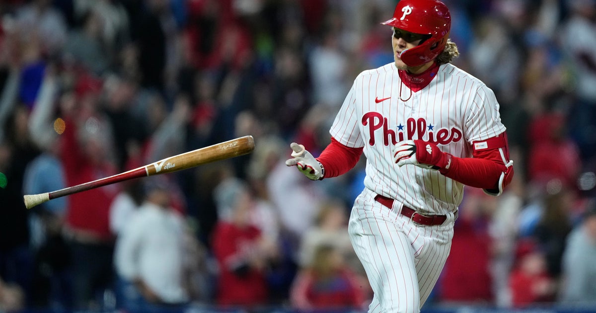 Bohm has 6 RBIs as Phillies power past Alcantara, Marlins - CBS ...