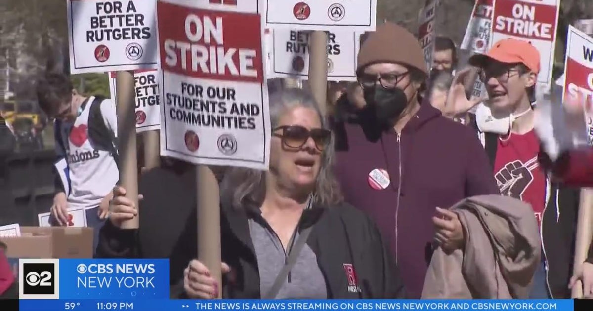 Negotiations continue as Rutgers faculty go on strike - CBS New York