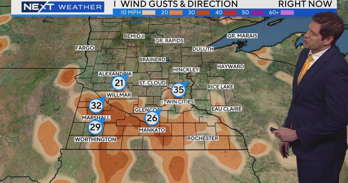 Red flag warnings issued for much of southern Minnesota - CBS Minnesota