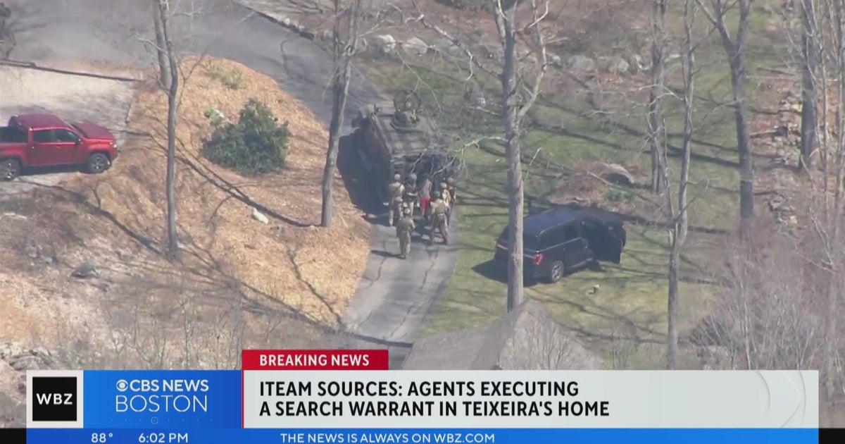 I-Team: Agents executing search warrant in Jack Teixeira's home - CBS ...