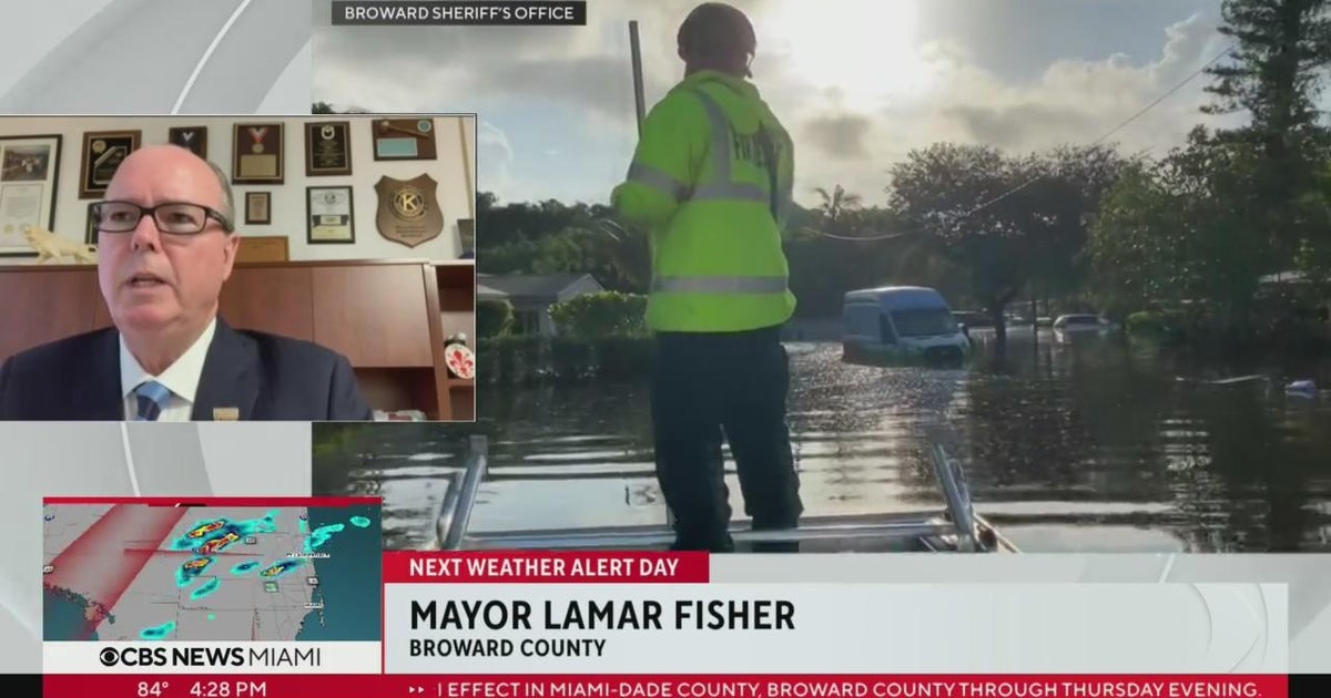 Broward Mayor Lamar Fisher provides afternoon update - CBS Miami
