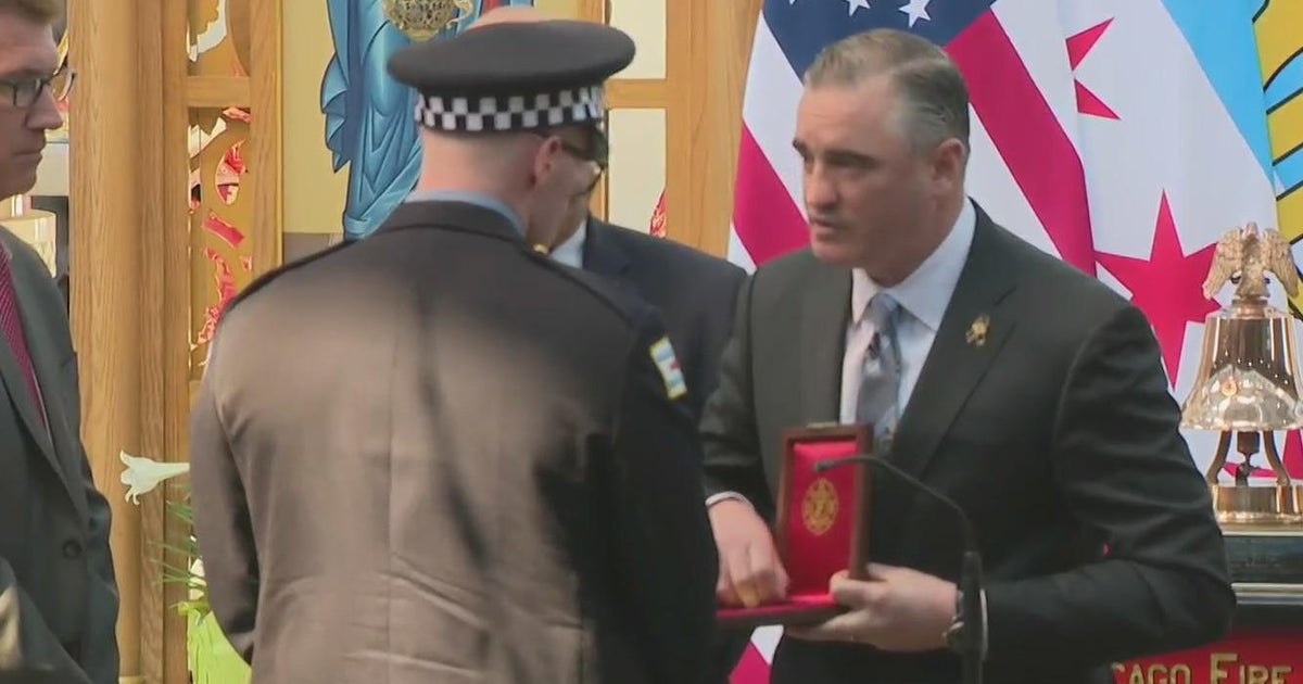 Edward Kelly of International Association of Firefighters presents ...