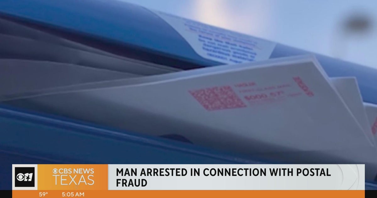 Man arrested in connection with postal check fraud - CBS Texas