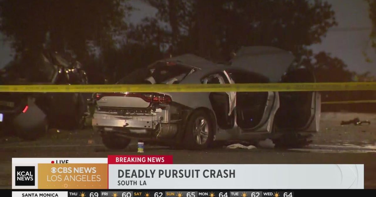 South L.A. crash: Police chase ends with driver killed, passengers ...