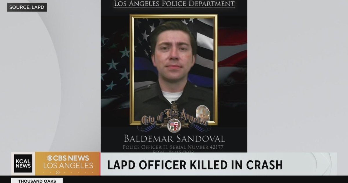 LAPD mourns death of officer killed in off-duty crash - CBS Los Angeles