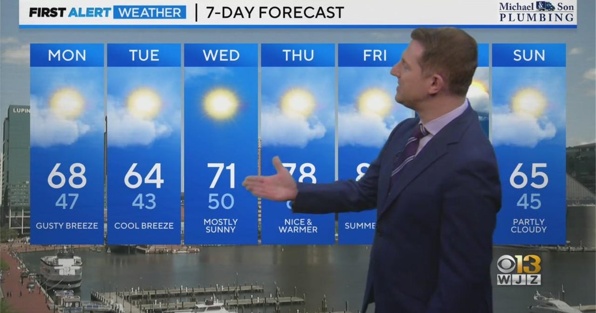 Meteorologist Steve Sosna has your Monday afternoon forecast - CBS ...