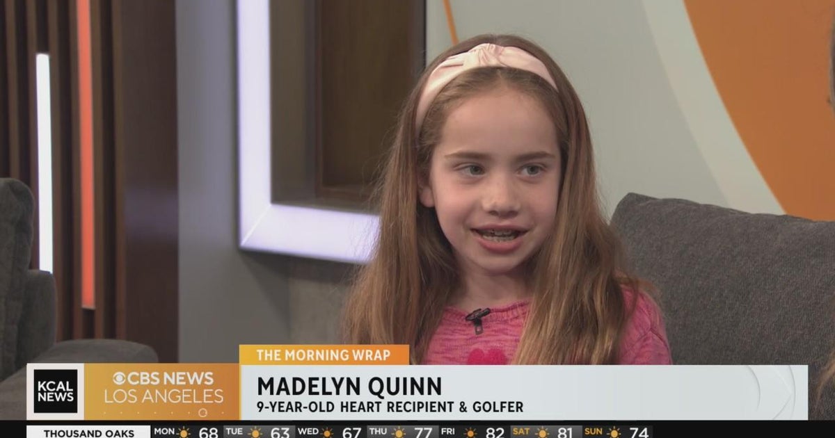 Madelyn Quinn, 9-year-old heart recipient's dreams come true thanks to Tiger Woods - CBS Los Angeles