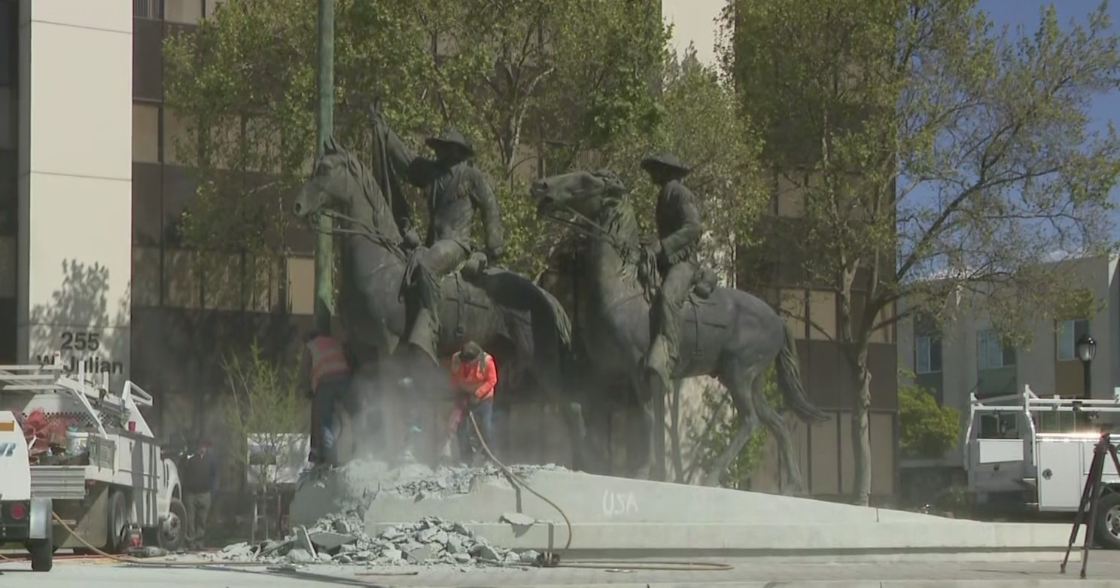Removal process begins for controversial San Jose statue of Thomas ...