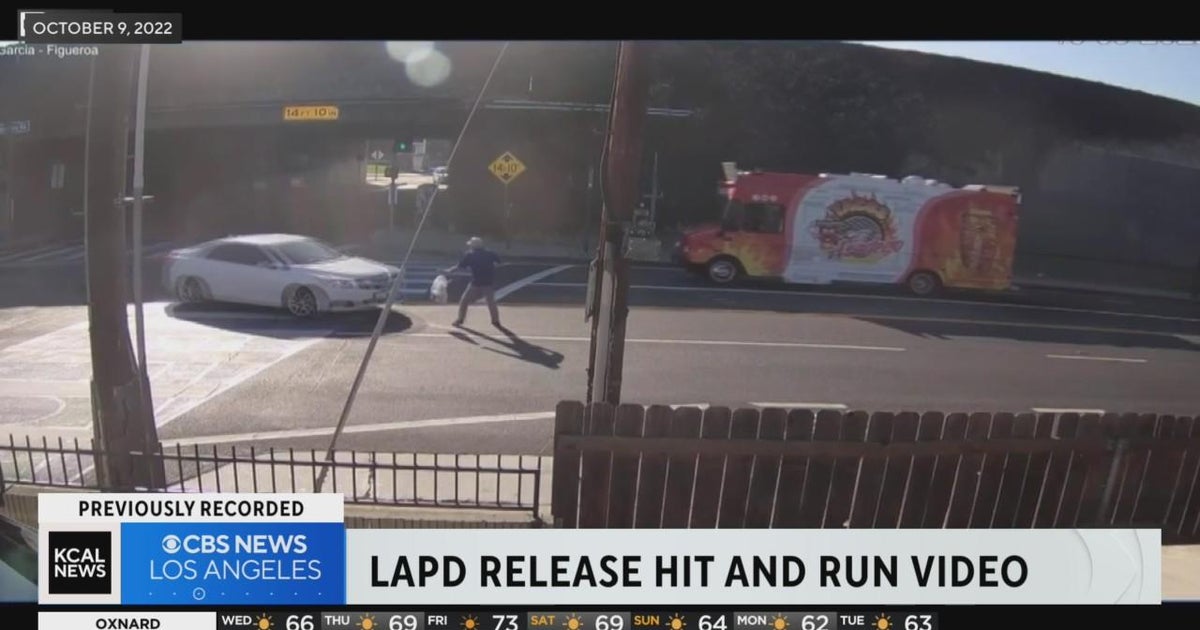 LAPD releases footage of hit-and-run that left pedestrian severely ...