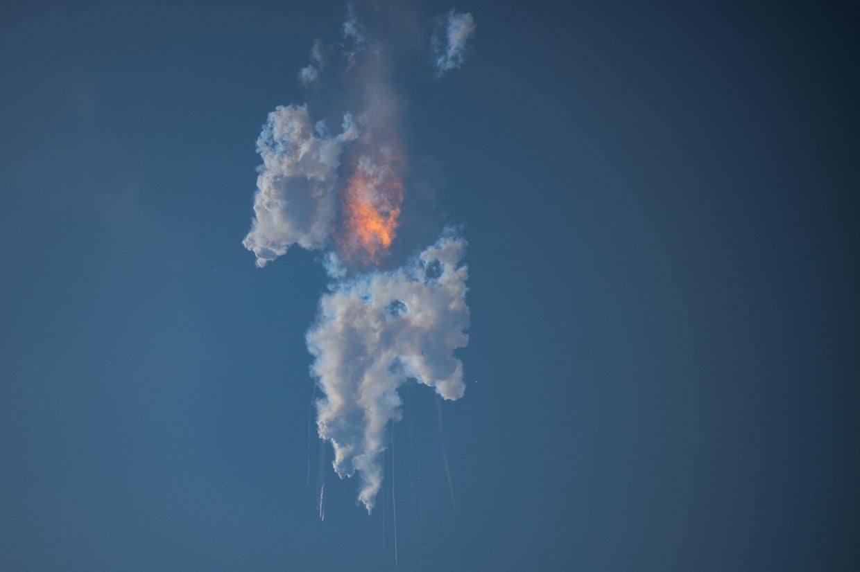 SpaceX Starship rocket launch ends in midair explosion minutes after ...