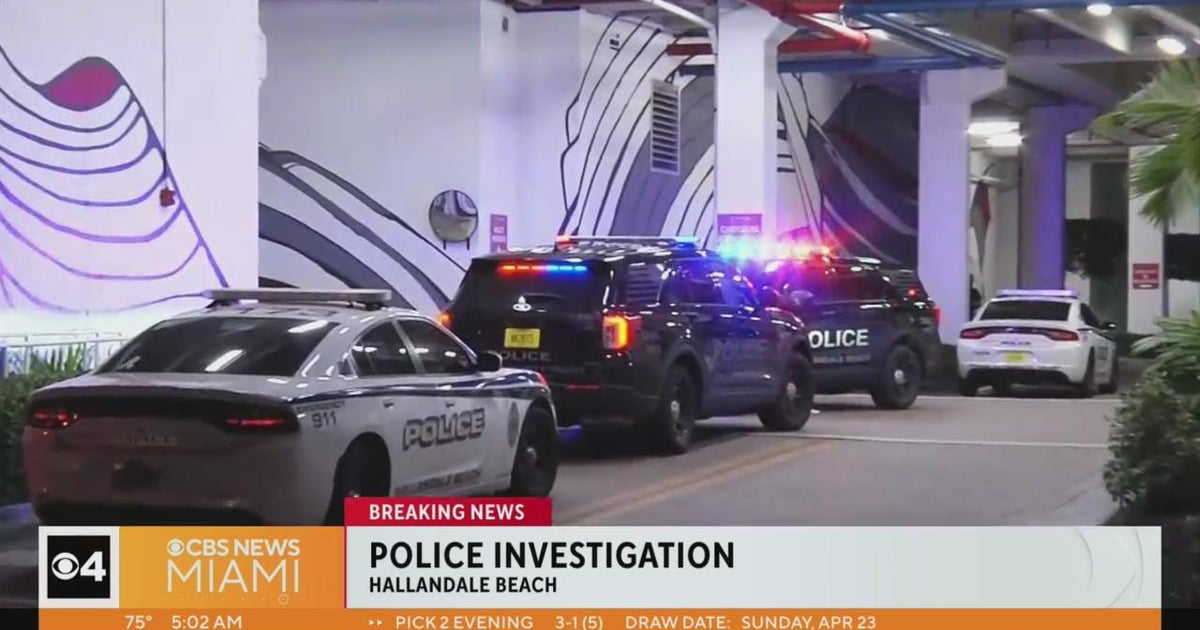 Police investigation at Hallandale Beach resort - CBS Miami