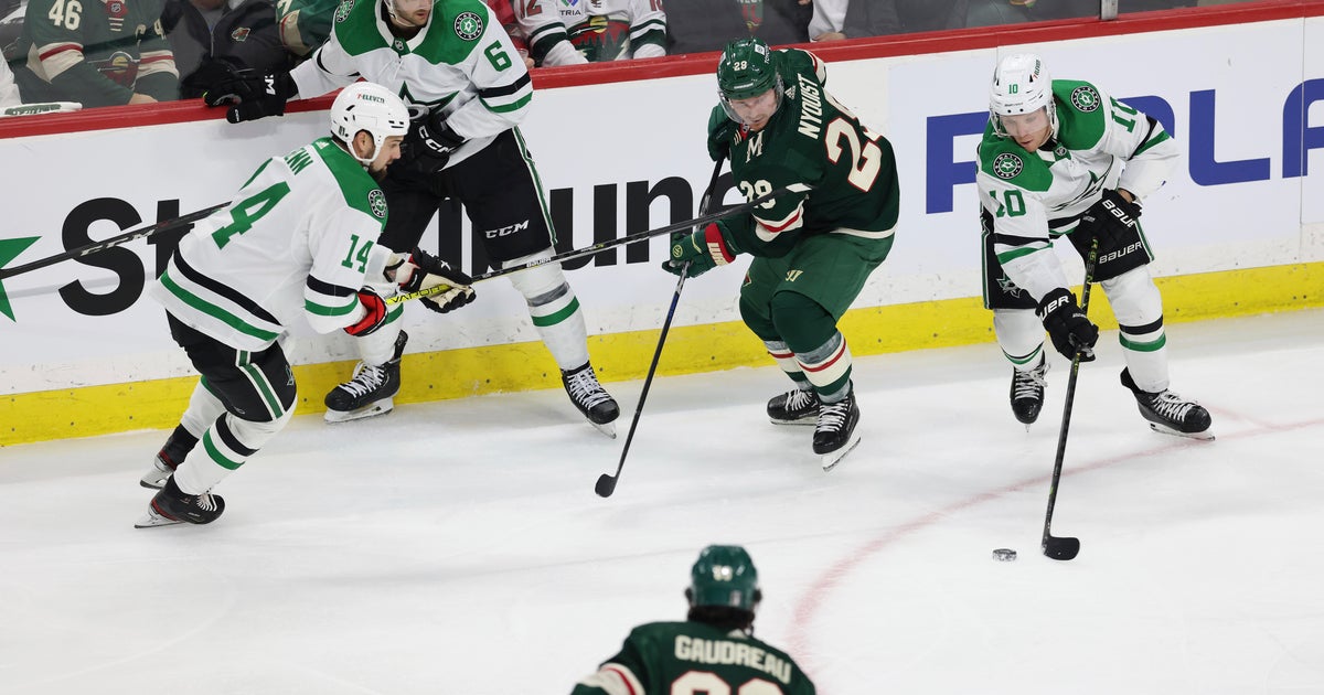 Stars even series with 3-2 win over Wild on Seguin's PP pair - CBS ...