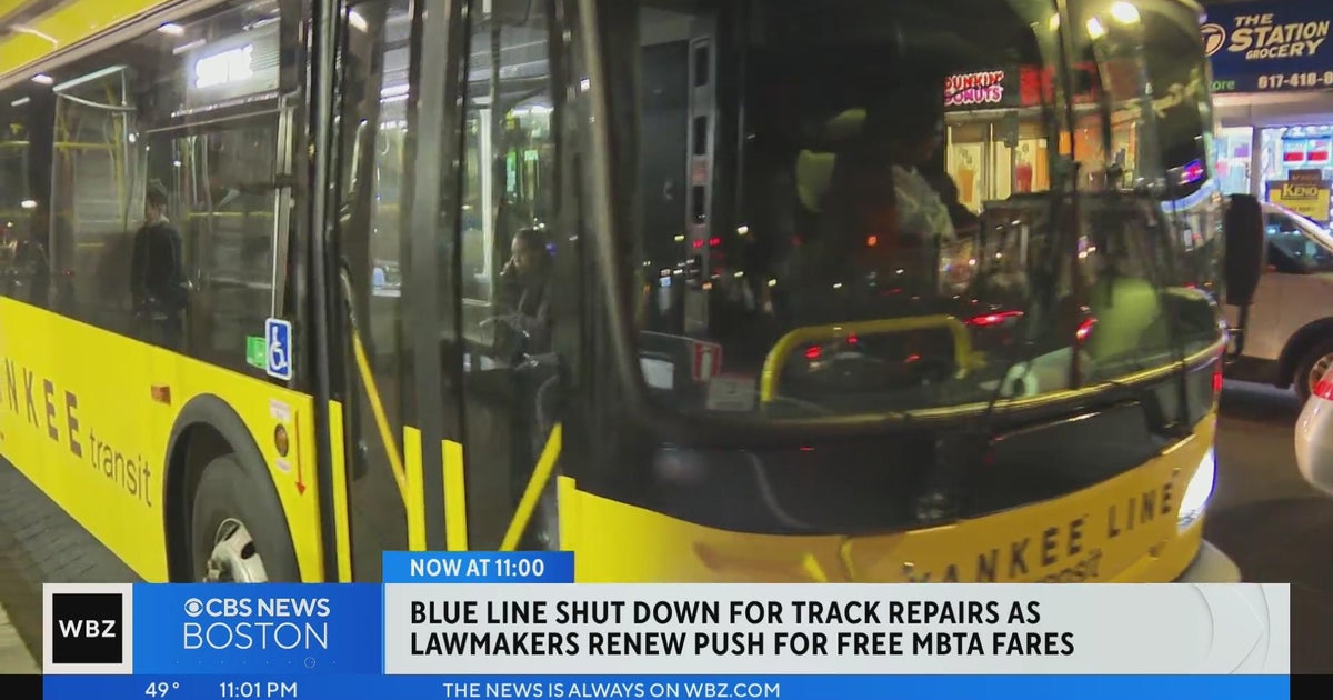 Blue Line shutdown at night for track repair - CBS Boston