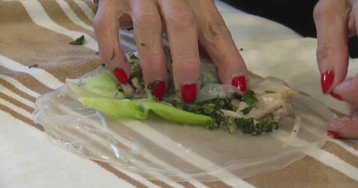 Cooking With Rania: Chicken Spring Rolls with Hoisin Chili Sauce - CBS ...
