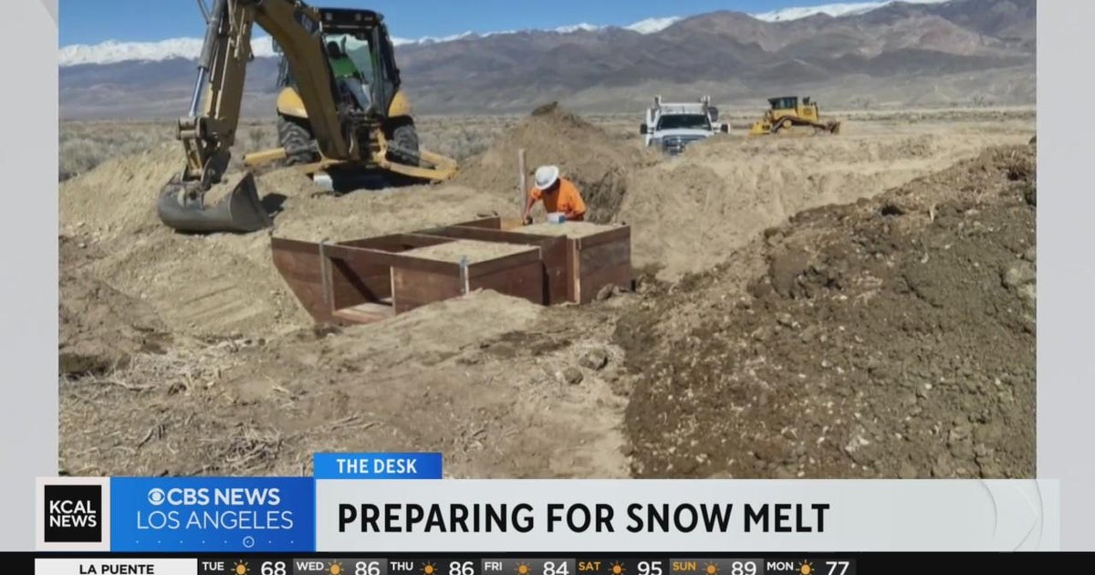 LADWP prepares for snowpack melt runoff - CBS Los Angeles