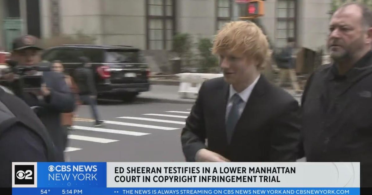 Ed Sheeran returns to court for copyright infringement trial - CBS New York