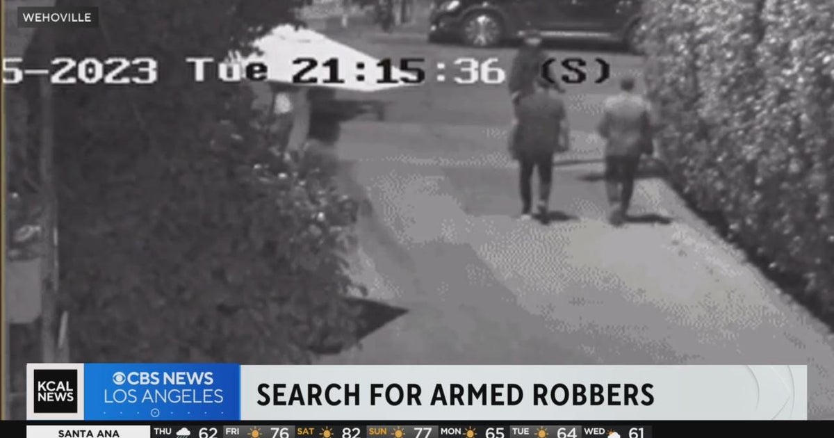 Search underway for group of robbers armed with apparent "assault rifle" in West Hollywood - CBS ...