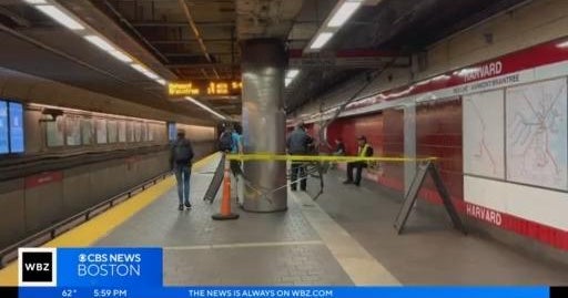 Person injured when piece of equipment falls at Harvard MBTA station ...