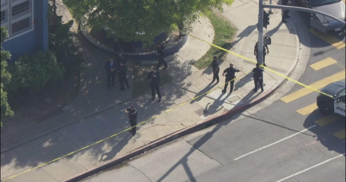 Two teenage students stabbed in front of LA High School - CBS Los Angeles