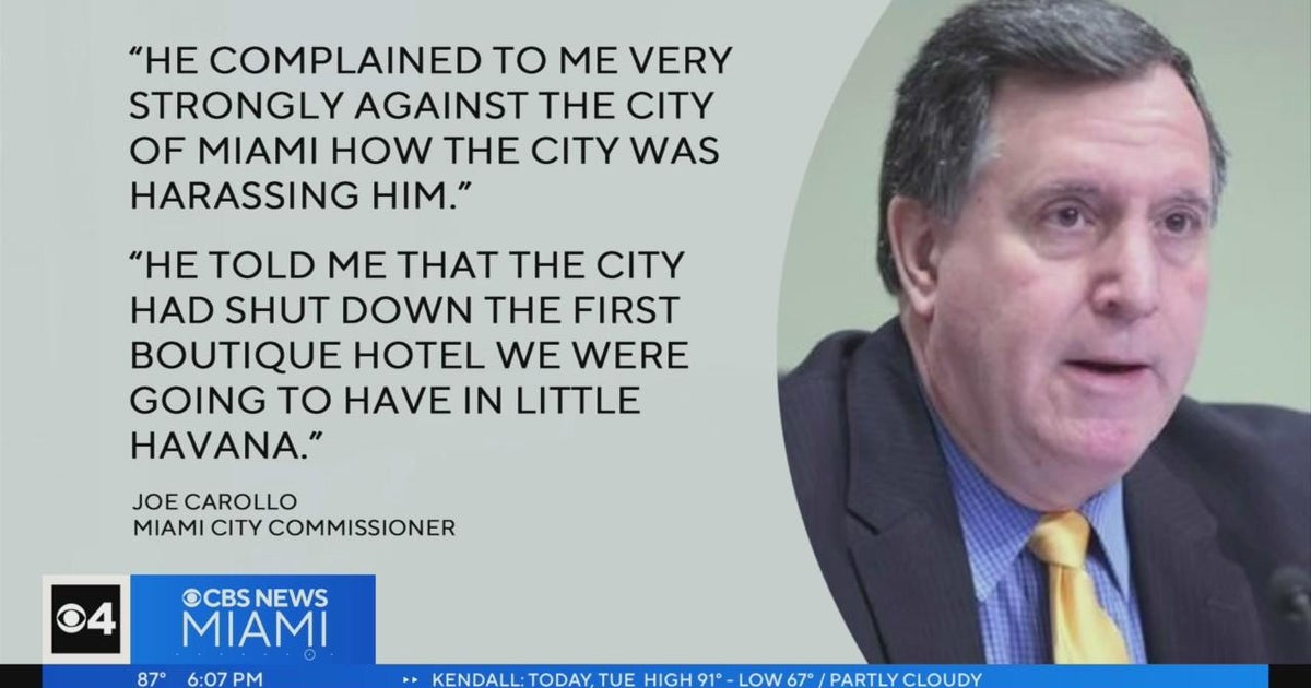 Miami Commissioner Joe Carollo hits back in court - CBS Miami
