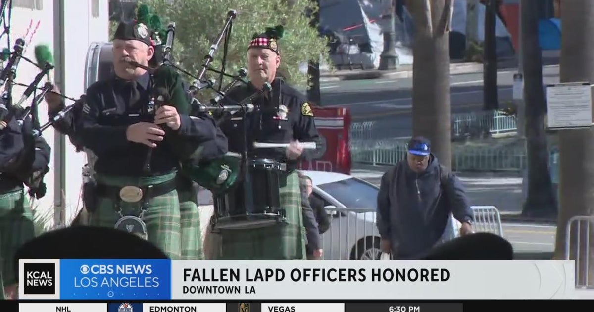 LAPD honors its fallen officers with a memorial ceremony Wednesday ...