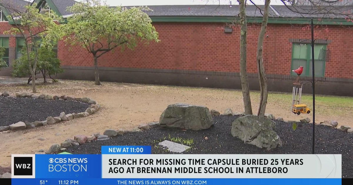 School searching for missing time capsule buried 25 years ago - CBS Boston