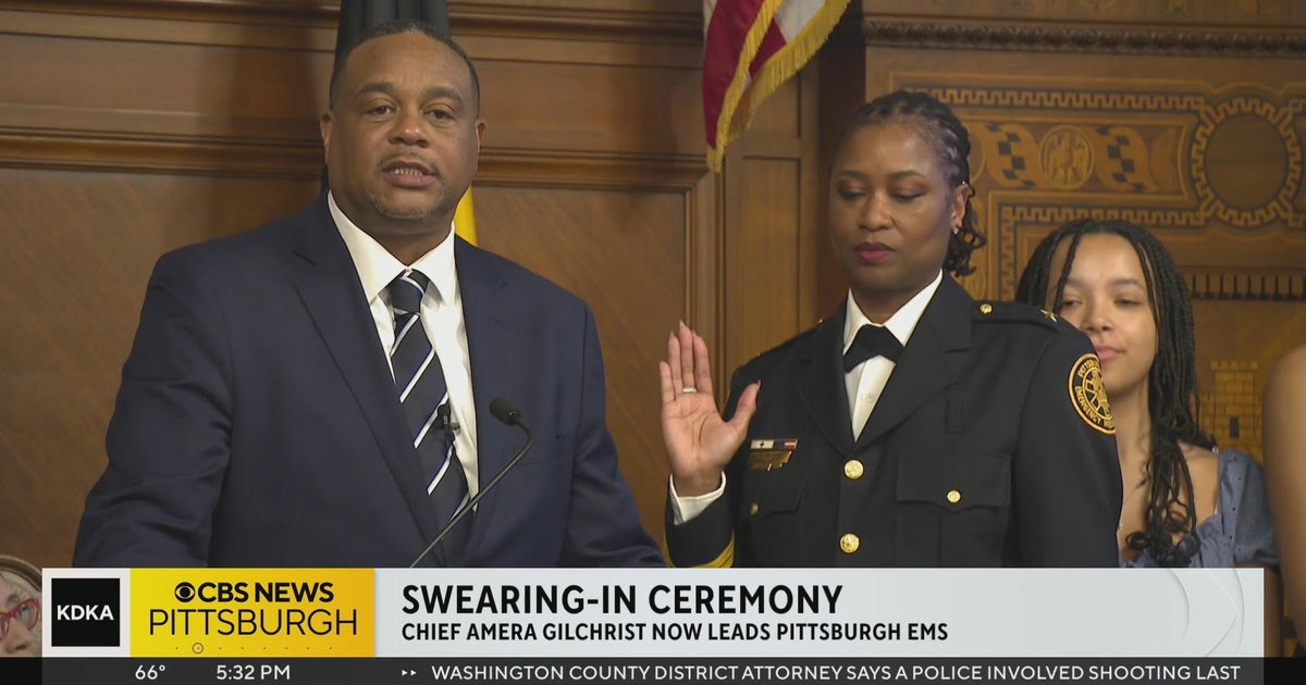 Amera Gilchrist sworn in as Pittsburgh's first Black woman EMS chief ...