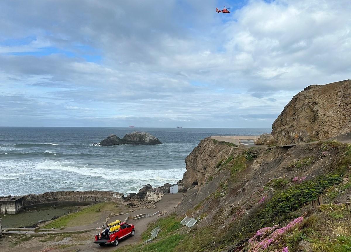 Two surfers rescued after nearly being swept out to sea near Golden ...