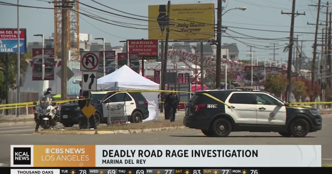 Marina del Rey road-rage shooter sought after killing driver - CBS Los ...