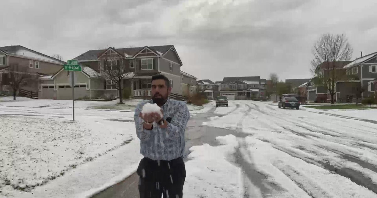 Hail piles up like snow in southeast Aurora after severe storm moves ...
