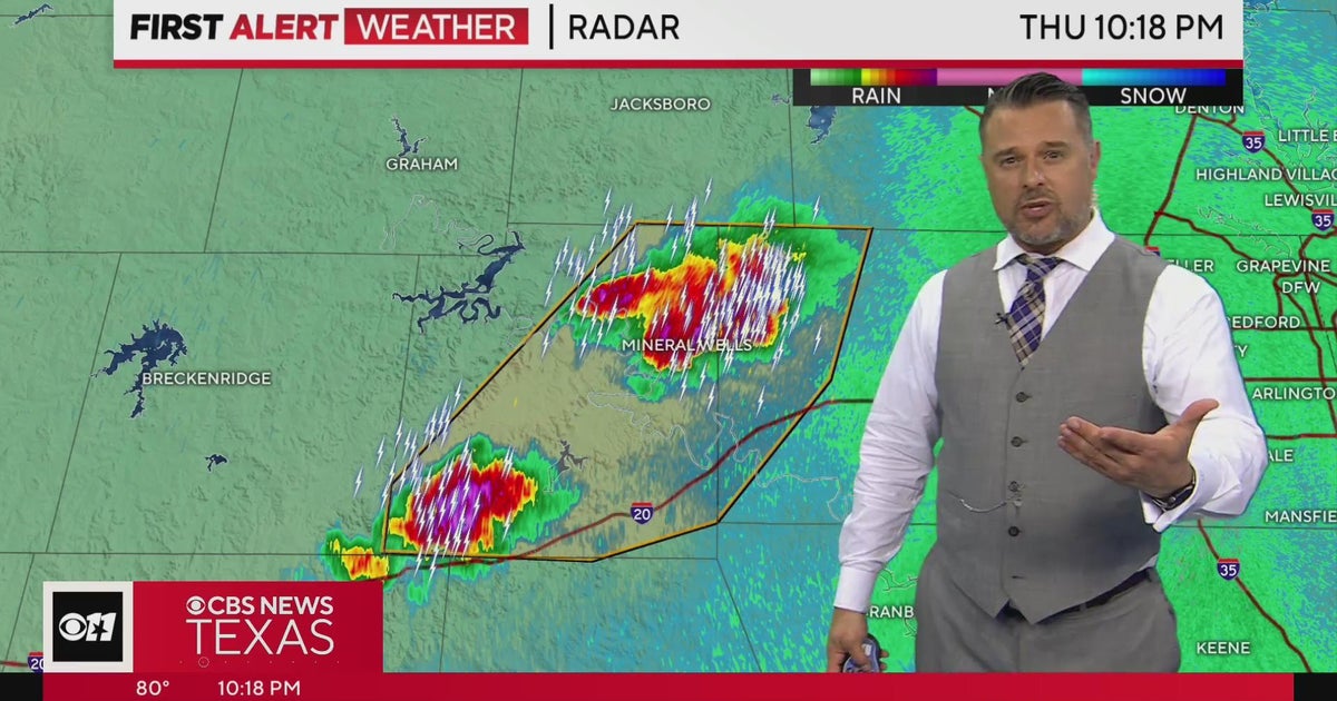 Severe weather moves through parts of North Texas - CBS Texas