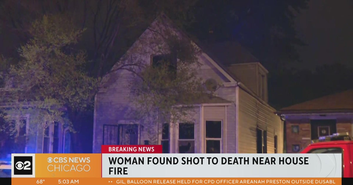 Woman with gunshot wounds found dead inside house fire - CBS Chicago