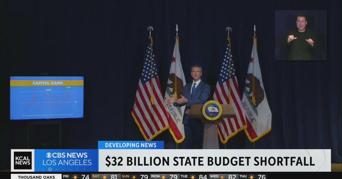 Gov. Newsom announces $32 billion budget deficit for California - CBS ...