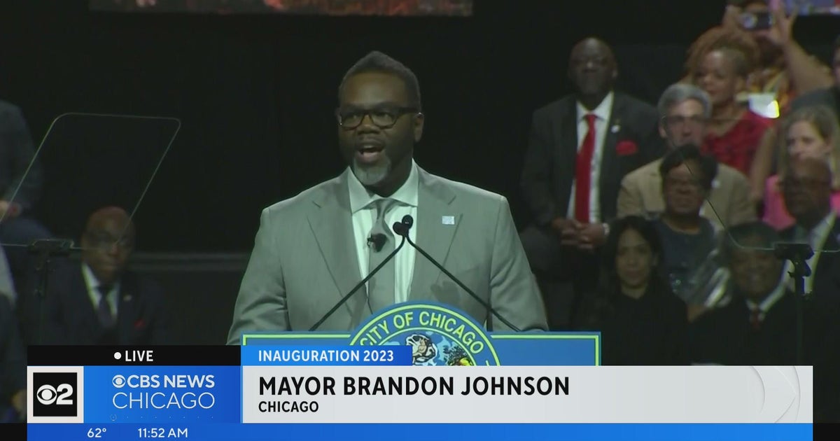 Mayor Brandon Johnson delivers inaugural address - CBS Chicago