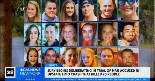 Jury begins deliberating in deadly upstate New York limo crash case ...