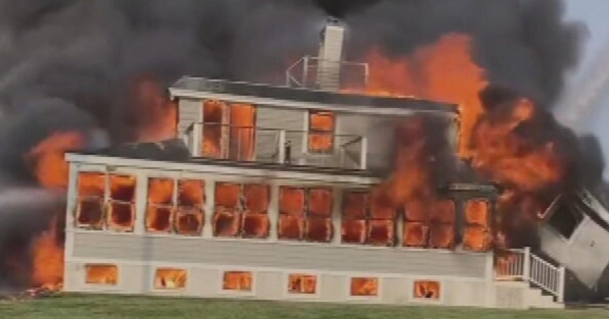 Oceanfront Hull home destroyed by massive fire - CBS Boston