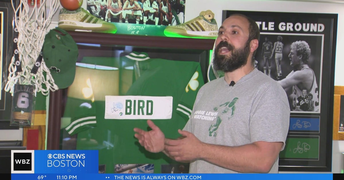 Celtics superfan turns basement into place to be on game day - CBS Boston