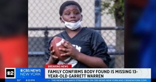 Family says police found body of missing 13-year-old Garrett Warren ...
