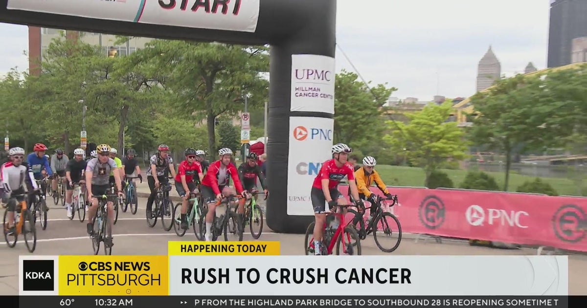 Hundreds take part in 'Rush to Crush' cancer ride - CBS Pittsburgh