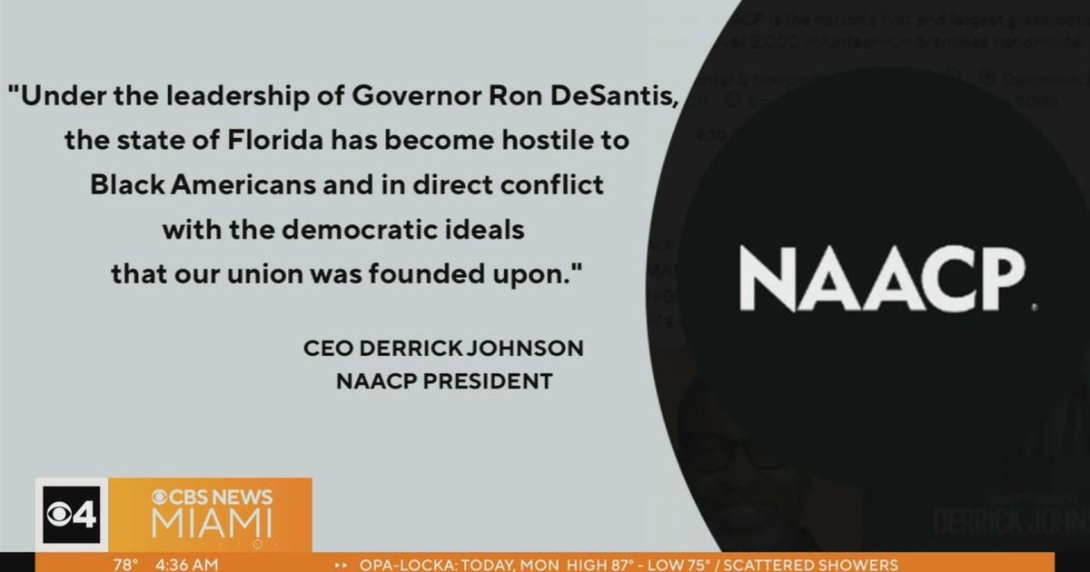NAACP issues travel advisory for Florida - CBS Miami