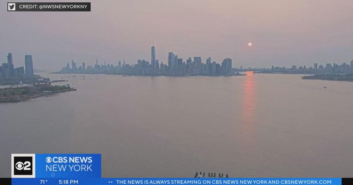Red sun over New York City caused by wildfires in Canada - CBS New York