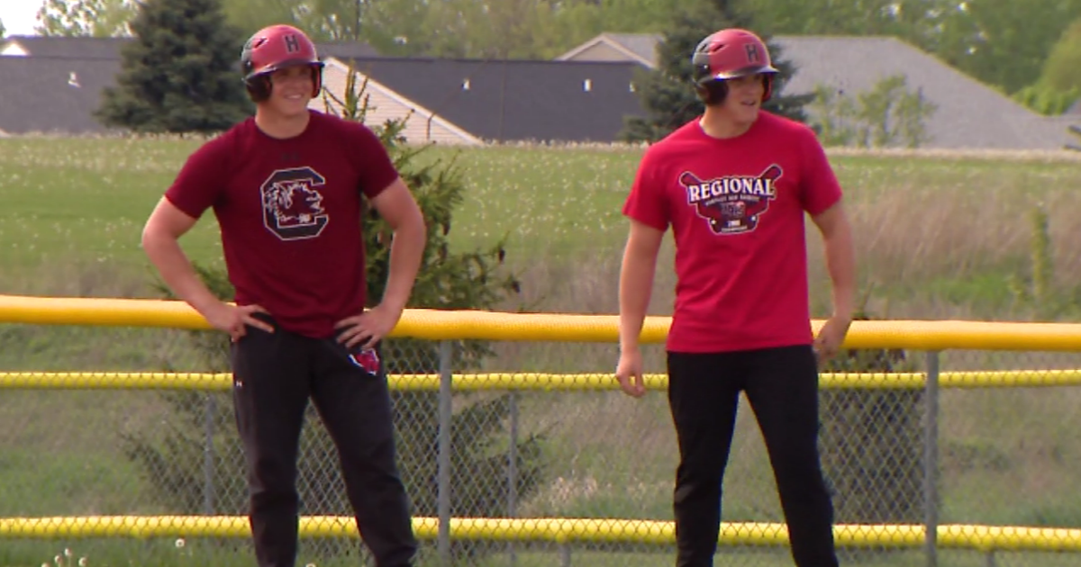 Slugging twins lead powerhouse Huntley High School baseball team - CBS ...