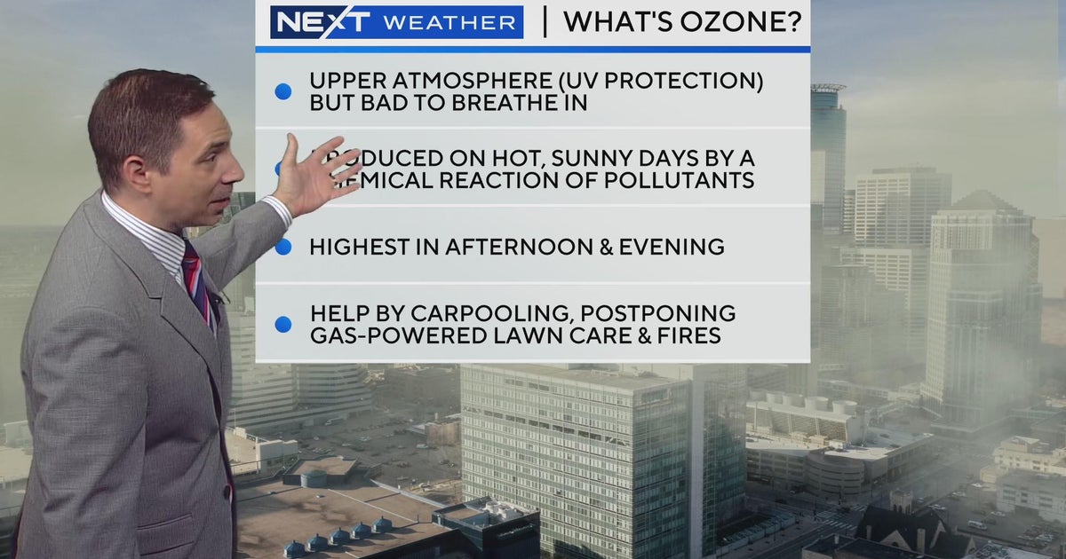Air quality alert issued due to "ground-level ozone": What does it mean? - CBS Minnesota