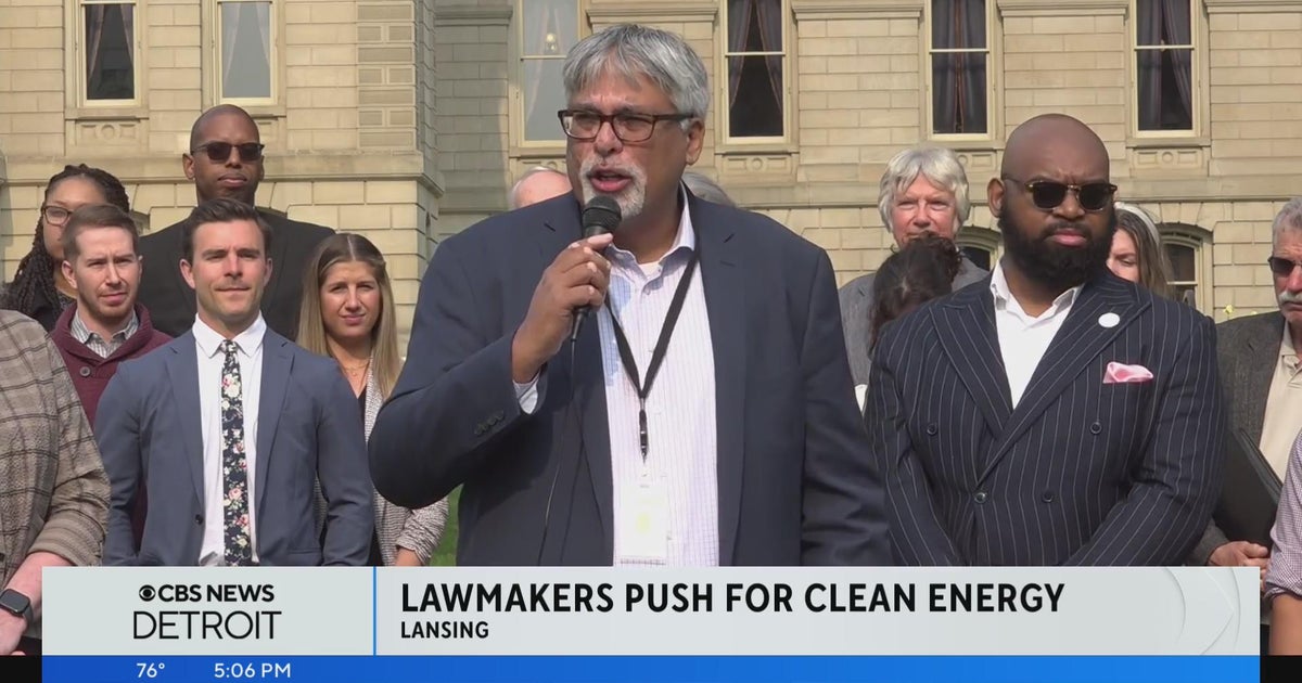 Michigan lawmakers push for more clean energy at the Capitol - CBS Detroit